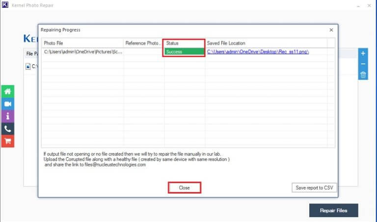 Error 256: Unsupported image icon with JPEG images