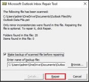Fix the Outlook 0x80040900 Error