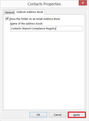 How to fix the blank shared contacts issue in Outlook?