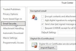 Methods to send a secure email in Microsoft Outlook