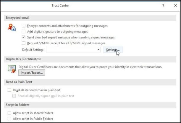 Methods to send a secure email in Microsoft Outlook