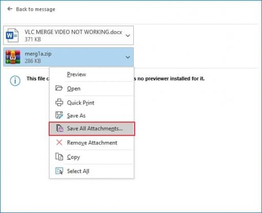 Download multiple email attachments in bulk from multiple emails