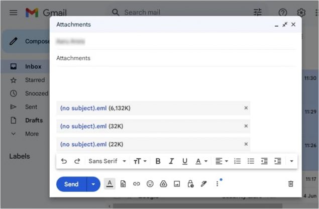 Download multiple email attachments in bulk from multiple emails
