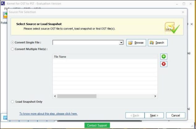 How to Split Large OST Files?