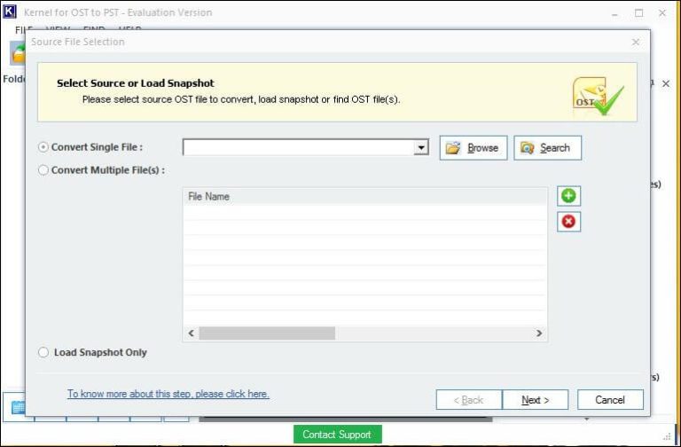 How to Split Large OST Files?