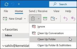 Clean Up Outlook Mailbox to Make Space for New Emails