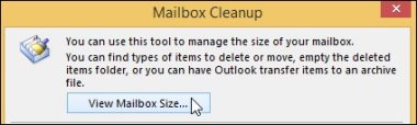 Clean Up Outlook Mailbox to Make Space for New Emails