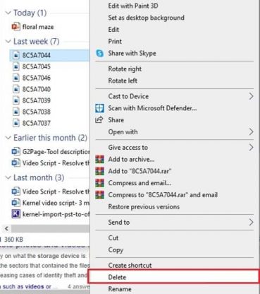 How to permanently delete video files for storage media?