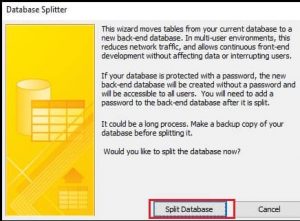 Split Microsoft Access Database : Step by Step Guide