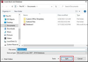 Split Microsoft Access Database : Step by Step Guide