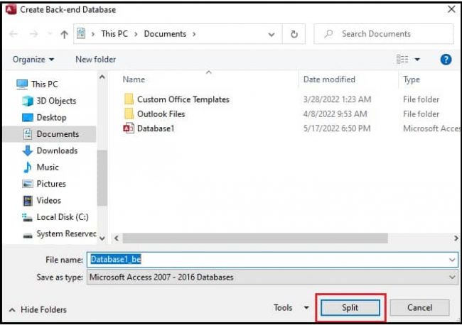 Split Microsoft Access Database Step By Step Guide 3421