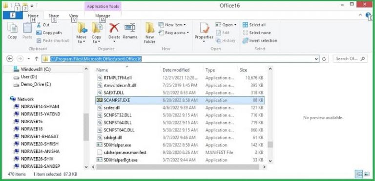 FIX: ScanPST is not available when Outlook is installed from Microsoft ...