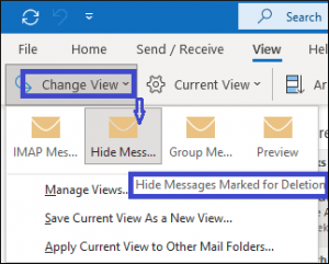 Hide Strikethrough Messages in Microsoft Outlook