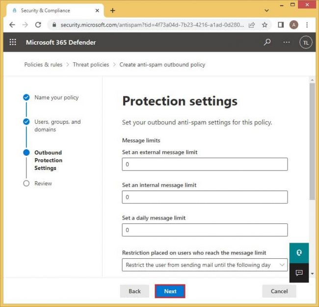 Techniques to configure Office 365 spam filter