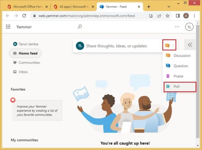 Easy ways to create a Poll in Microsoft 365