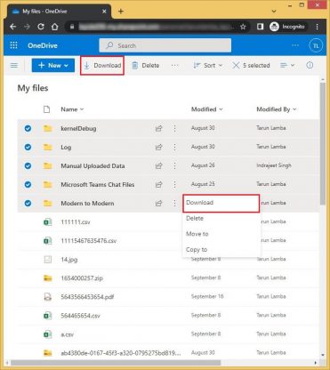 Step-by-step procedure to backup OneDrive data