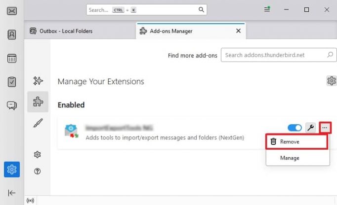 Fix Thunderbird error: Can’t receive emails when the inbox is full