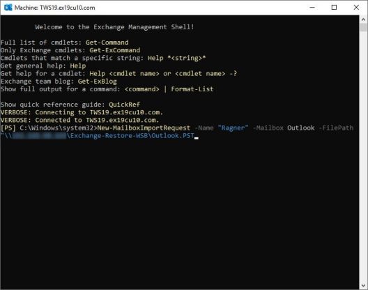 How to import PST mailboxes to exchange server?