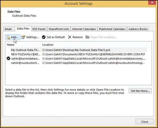 Fix “Outlook Is Using an Old Copy of Your Data File” Error