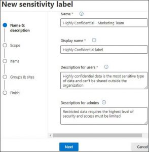 Detailed Information on Sensitivity Labels in Microsoft 365