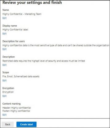 Detailed Information on Sensitivity Labels in Microsoft 365