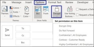 Office 365 message encryption to secure emails sent externally