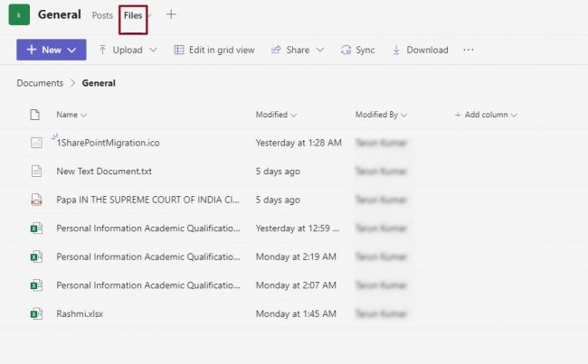 Storage Location of files in Microsoft Teams