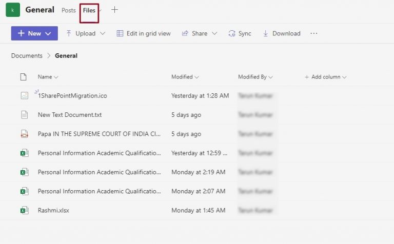 Storage Location of files in Microsoft Teams