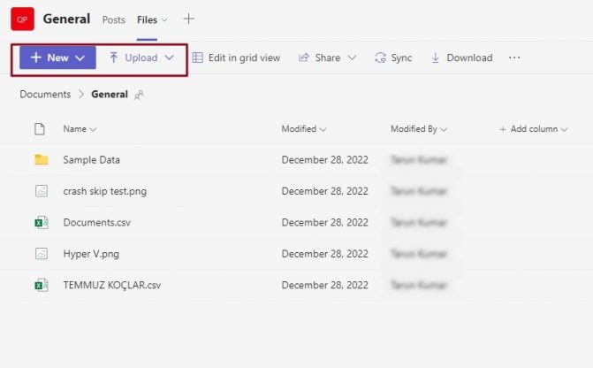 Storage Location of files in Microsoft Teams