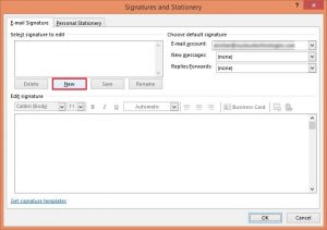 How to create an HTML signature in Outlook