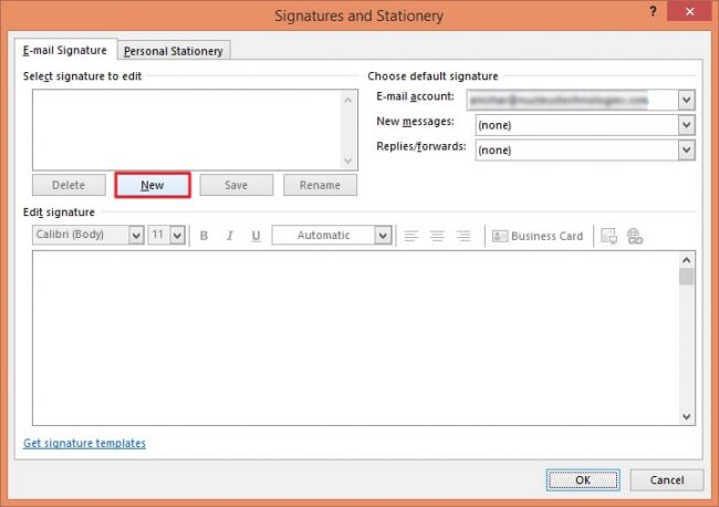 How to create an HTML signature in Outlook