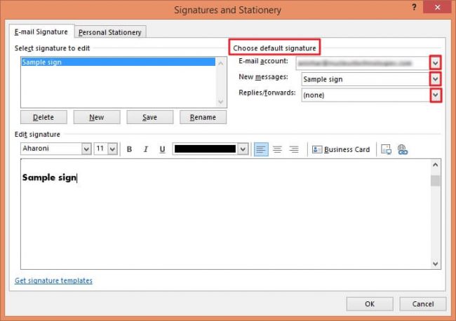 How to create an HTML signature in Outlook