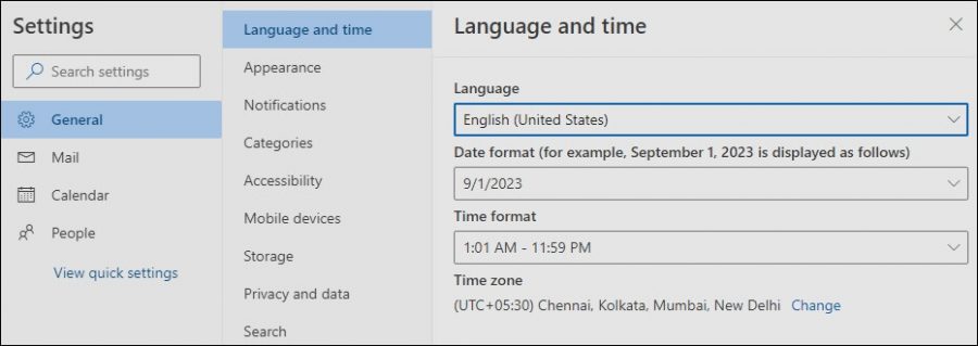 Steps to Change Default Language in Outlook