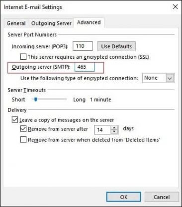4 ways to solve Outlook “421 Cannot Connect to SMTP Server” error