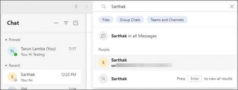 Steps to hide, pin, and filter chats in Microsoft Teams