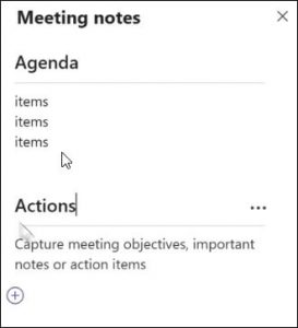 Microsoft Teams meeting notes: how to use it?