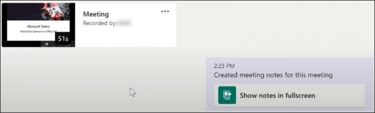Microsoft Teams meeting notes: how to use it?