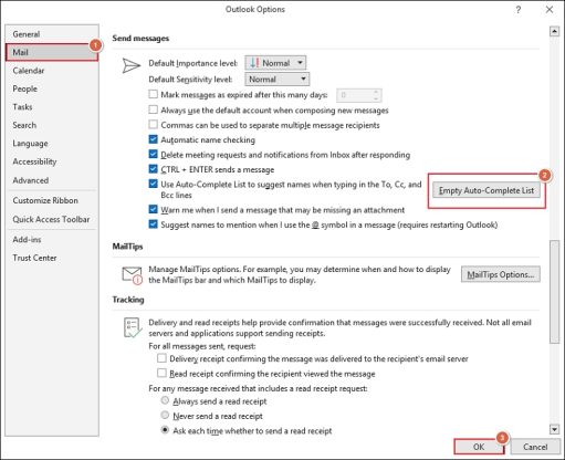 Fix “Outlook AutoComplete Not Working” Error