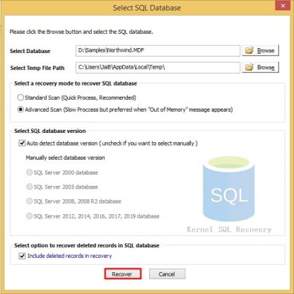 How to restore stored procedure in SQL Server?