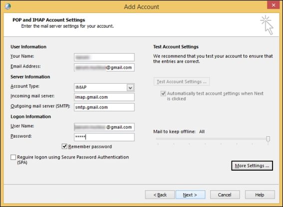 Switch Outlook Email Account from IMAP / MAPI to POP3