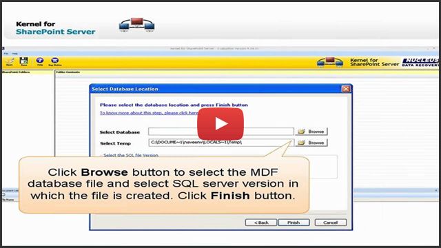 SharePoint Recovery Software - Recover Corrupted SharePoint Database Files