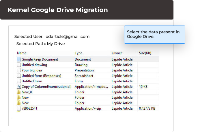 Google Drive Migration Tool to Migrate Google Drive Data to Different Account