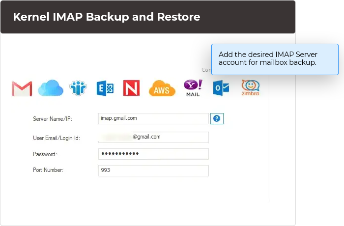 IMAP Email Backup Tool to Backup IMAP Emails Locally from IMAP Servers