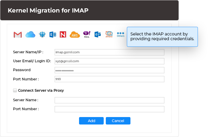 IMAP Migration Tool to Migrate Mailboxes from IMAP Account to Another Account