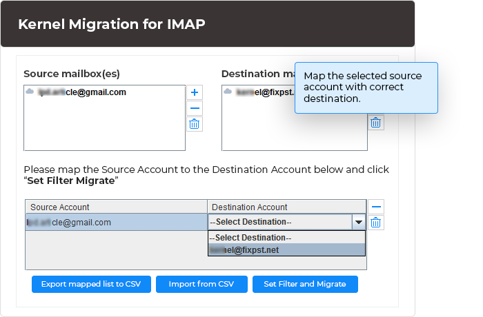 IMAP Migration Tool to Migrate Mailboxes from IMAP Account to Another Account