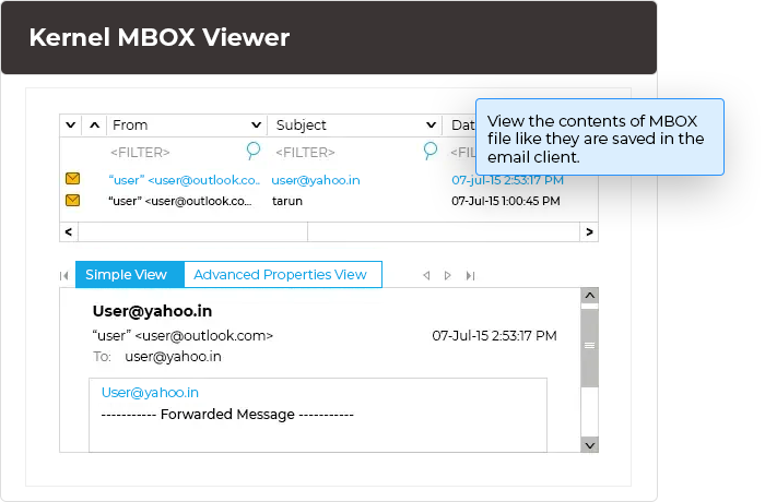 Free MBOX Viewer Tool to open MBOX File