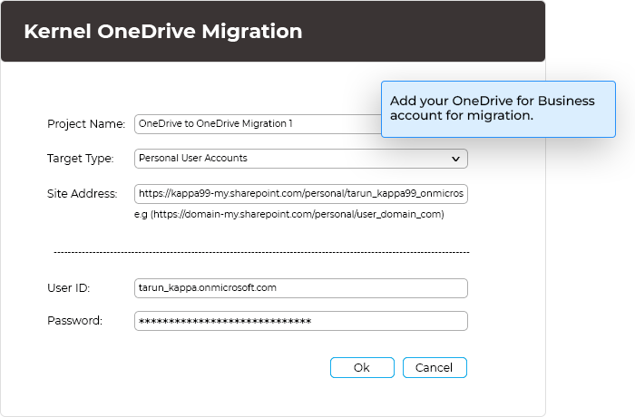 OneDrive Migration Tool to Perform Migration Between OneDrive for Business
