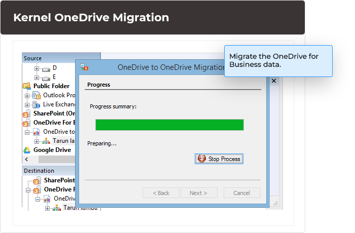 OneDrive Migration Tool to Perform Migration Between OneDrive for Business