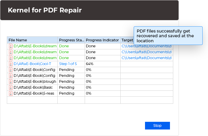 PDF Repair Tool to Repair Inaccessible, Corrupted and Damaged PDF Files