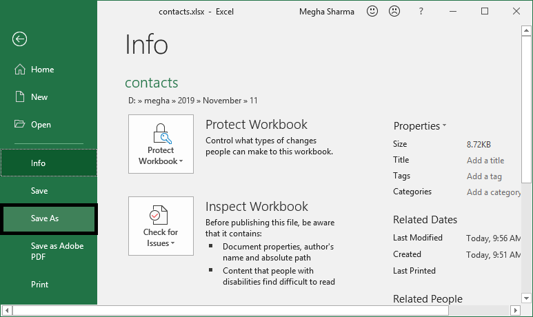 How To Import Contacts From MS Excel To Outlook